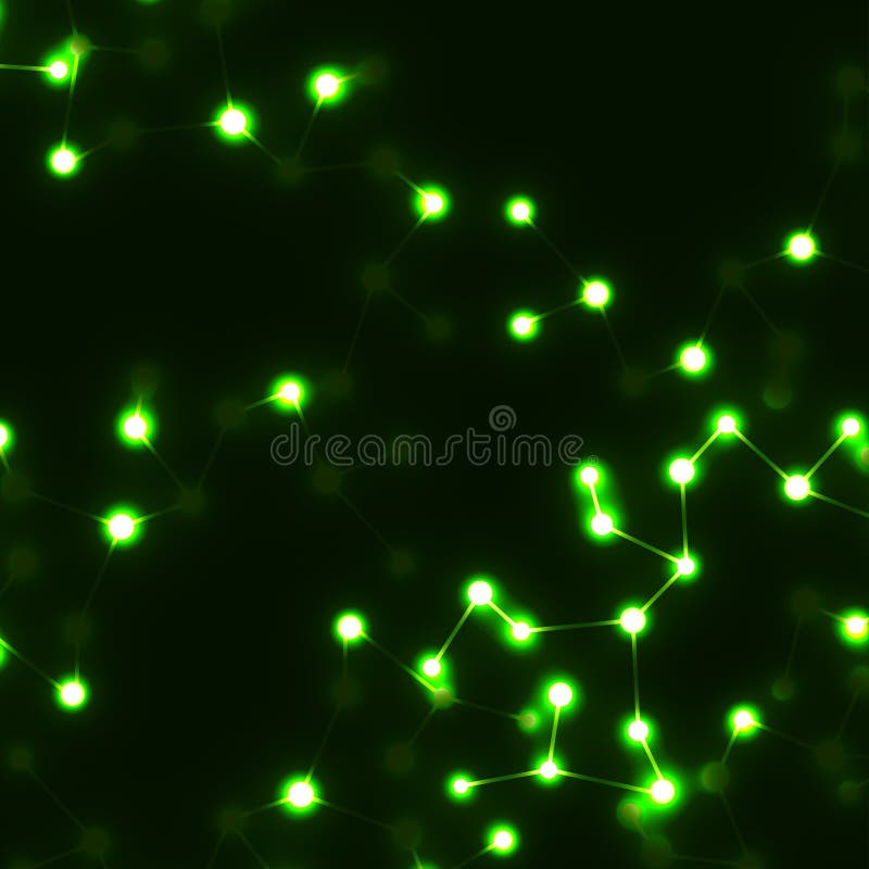 Neon Molecular Structure of DNA Stock Vector - Illustration of ...