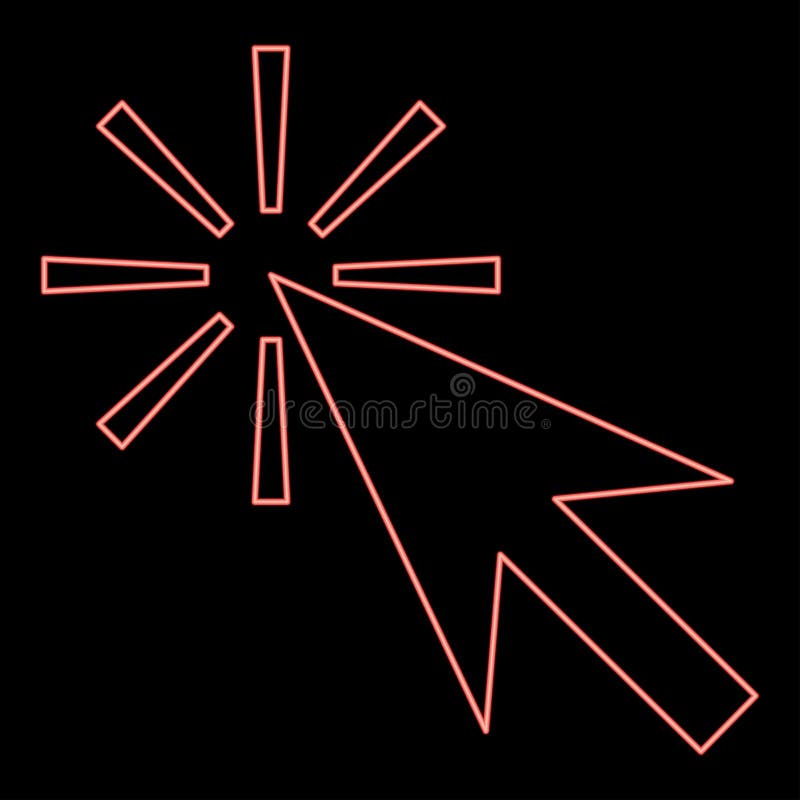 Mouse Click Black and White Set Icon . Stock Vector - Illustration of ...