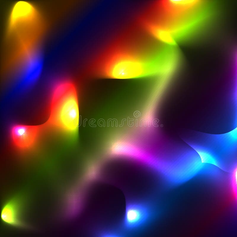 Neon Multicolor Blurs Background, Shining Areas Stock Vector ...