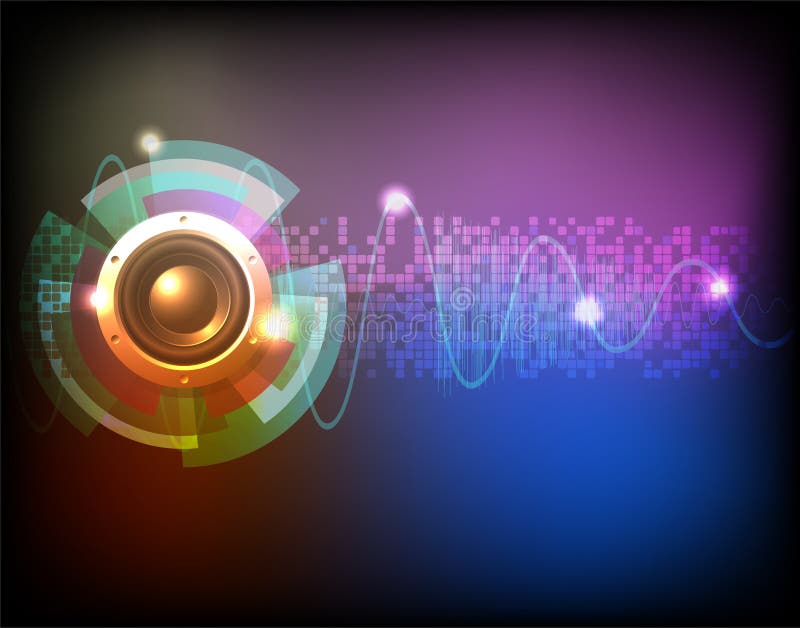 Neon music background stock vector. Illustration of gradient - 24001454