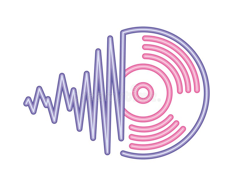 Neon music frequency stock vector. Illustration of spectrum - 295893924