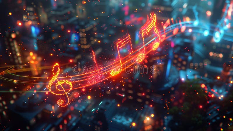 Neon Musical Notes Stock Illustrations – 1,585 Neon Musical Notes Stock ...