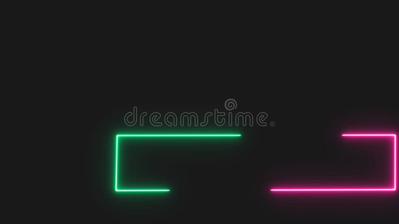 "Neon Nights: a Motion Graphics Display of Lower Third. Stock Image ...