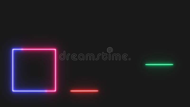 "Neon Nights: a Motion Graphics Display of Lower Third. Stock Image ...