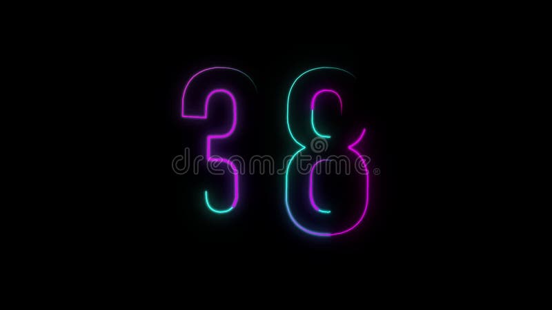 38 Thirty Eight Percent Number Circle Pie Diagram Chart Animated Stock ...