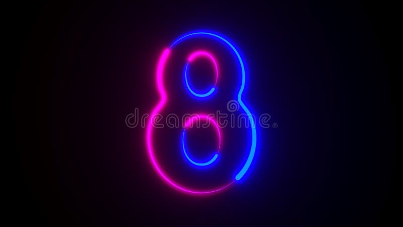 Number Eight Round Logo Icon Stock Vector - Illustration of abstract ...