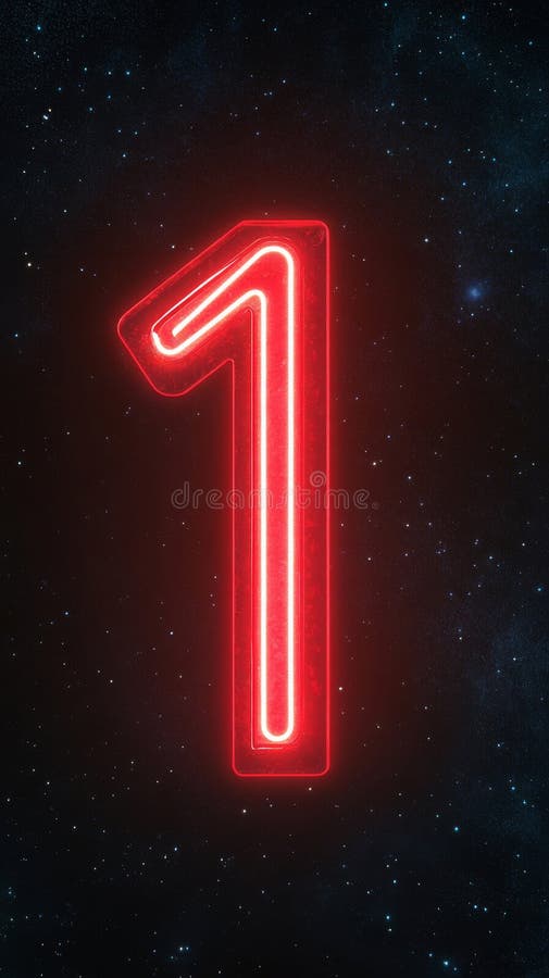 Digital Number 1 One Futuristic Style Stock Photos - Free & Royalty ...