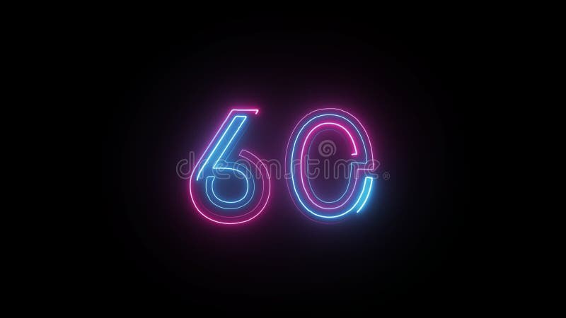 Neon Numeral 69 with Alpha Channel, Neon Digits, Number Sixty Nine ...