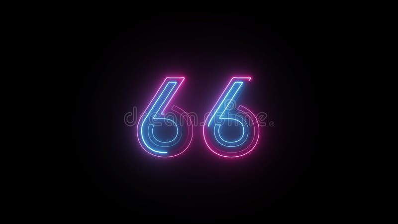 Neon Numeral 69 with Alpha Channel, Neon Digits, Number Sixty Nine ...