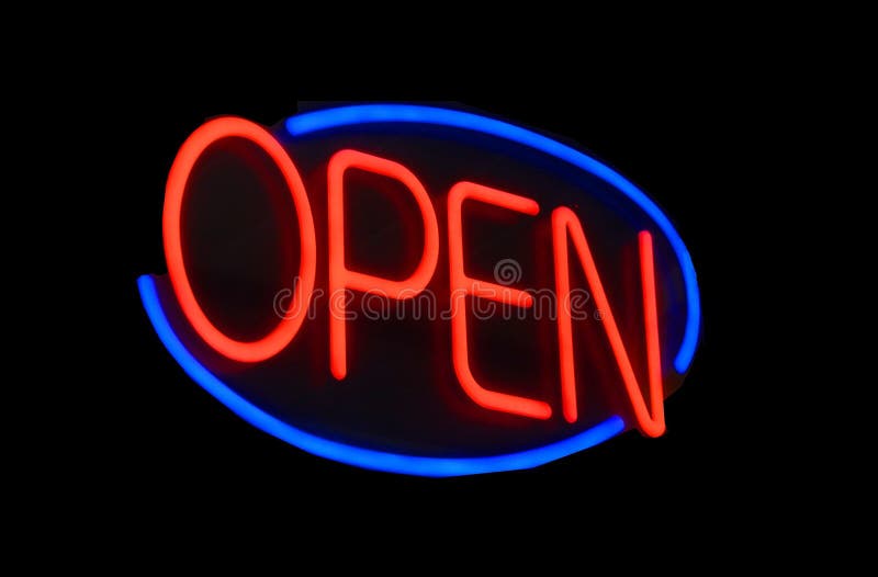 Open till late neon sign stock image. Image of dark, light - 14129205