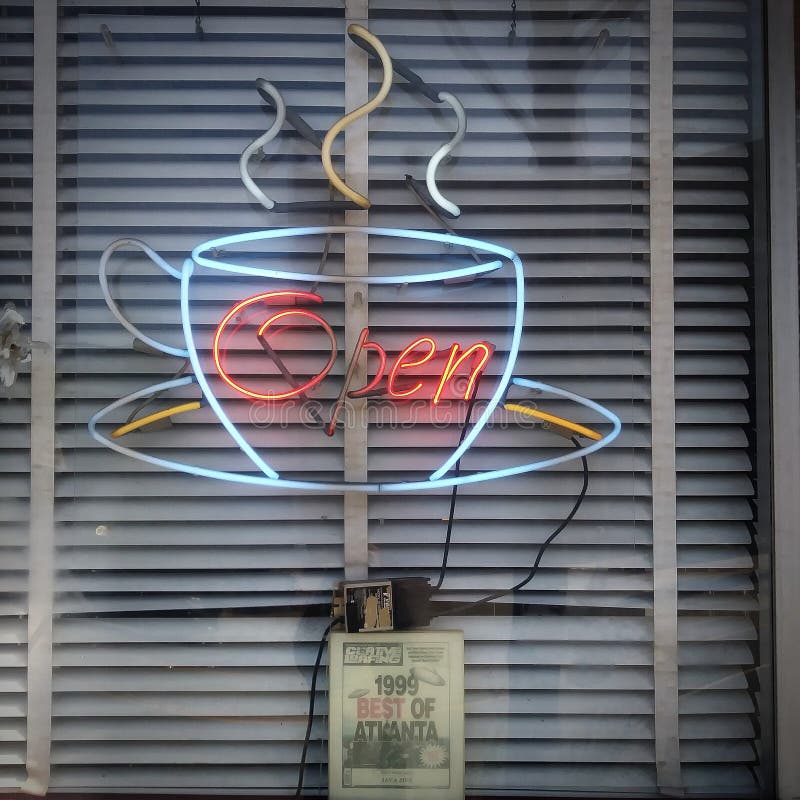 Neon `Bar Open Late` Sign editorial photography. Image of late - 182486562