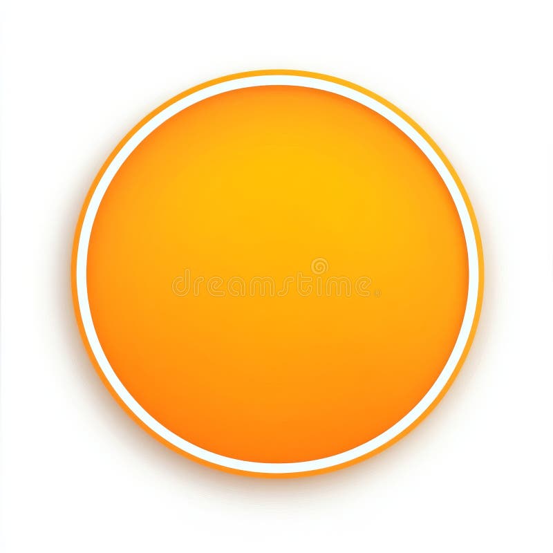 A Neon Orange Circle Frame with a Gradient Fill, Perfect for Decoration ...