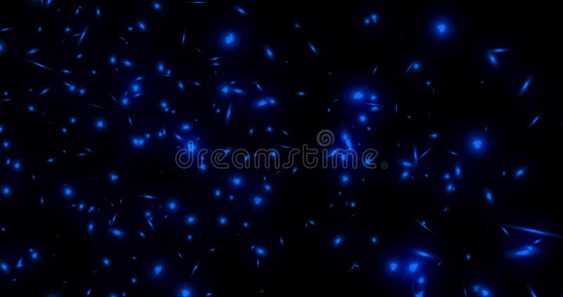 Neon, Particles and Black Background with Data Network, Travel and ...