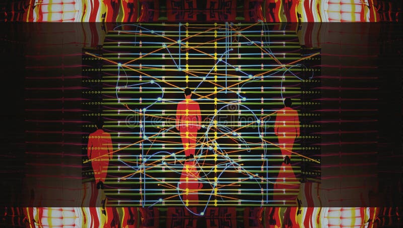 Neon Pathway through Connectivity Stock Image - Image of cyberpunk ...