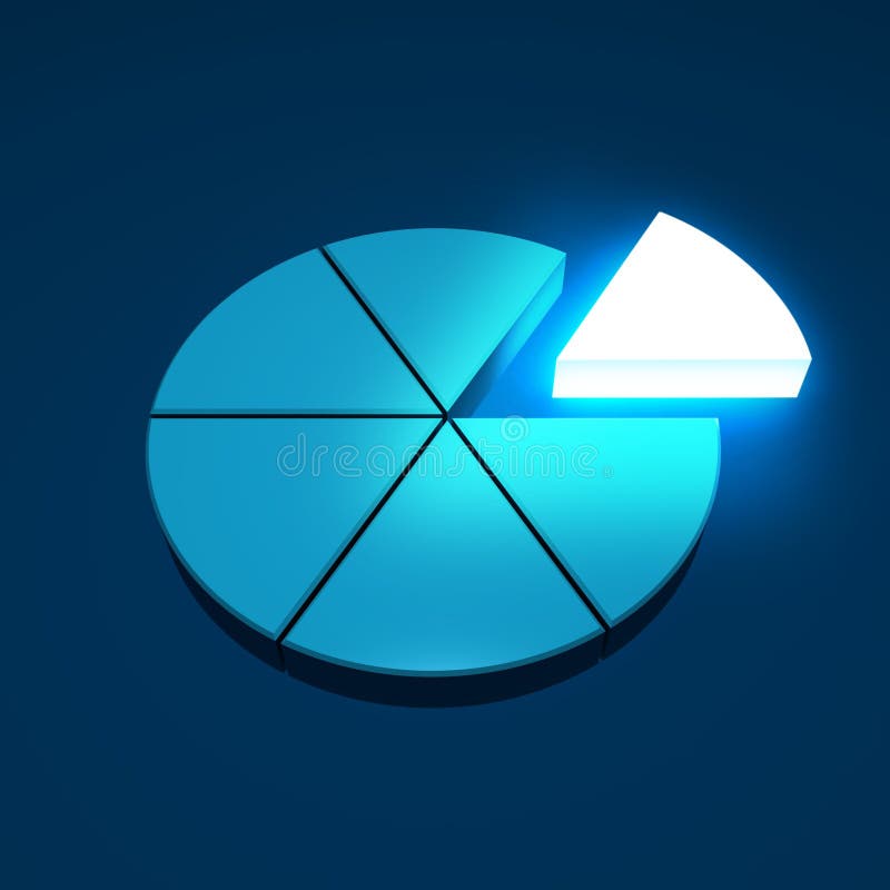Neon pie graphs stock illustration. Illustration of budget - 9248419