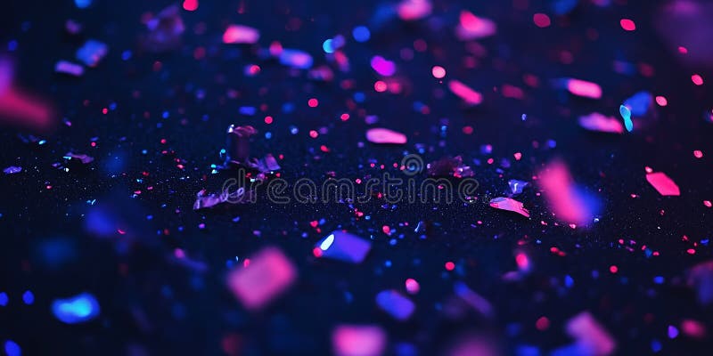 Neon Pink Blue Confetti Sparkle Background Stock Illustration ...