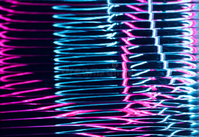 Neon Pink and Light Blue Horizontal Lines Background. Stock Photo ...