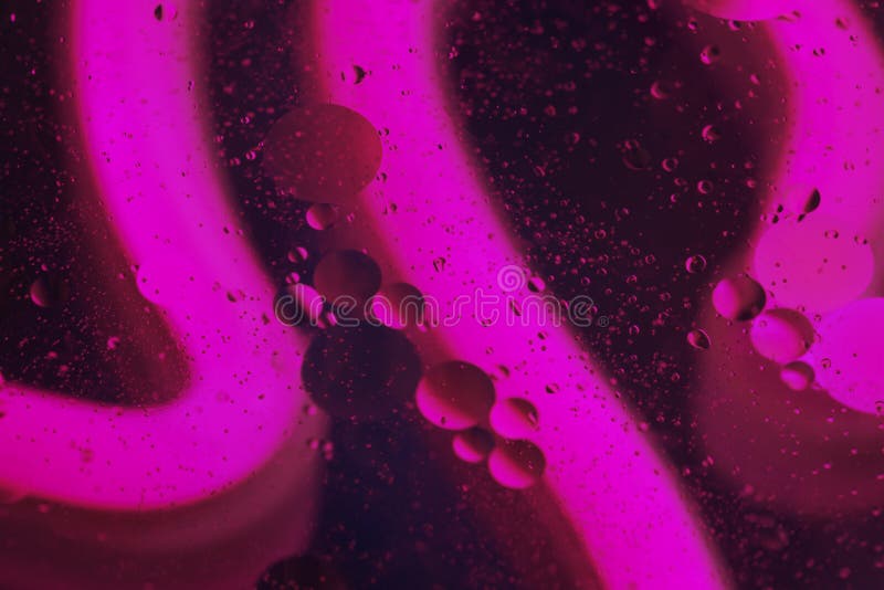 Neon Pink Surface with Drops of Water Stock Photo - Image of abstract ...