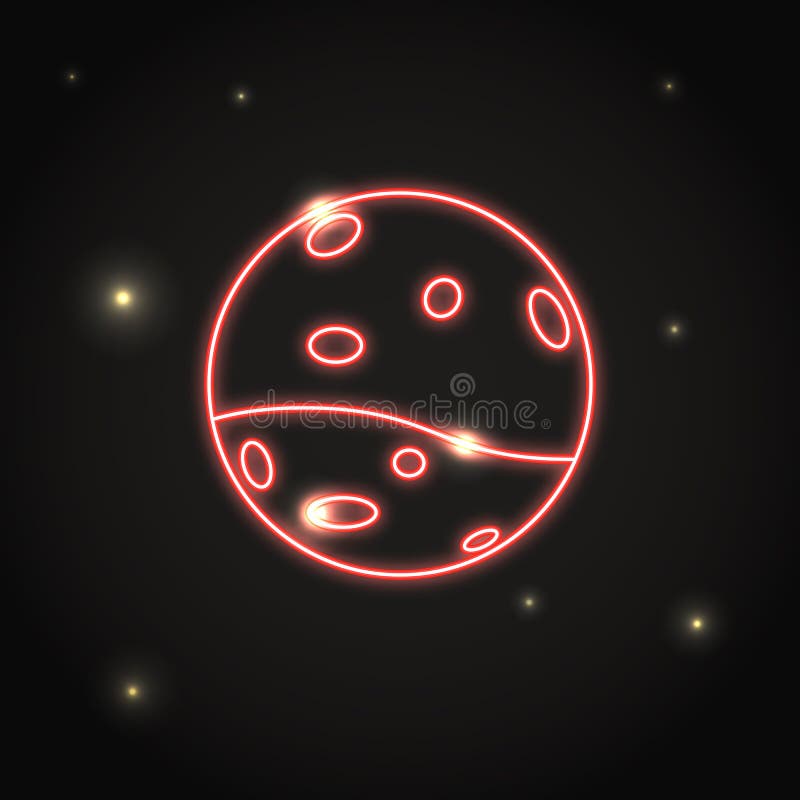 Mars icon white stock vector. Illustration of vector - 96413822