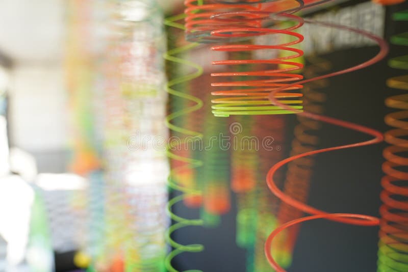 Neon Plastic Spring Toy Hang on To Ceiling for Photo Backdrop and ...