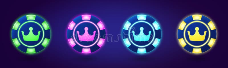 Neon Poker Chips Stock Illustrations – 1,200 Neon Poker Chips Stock ...