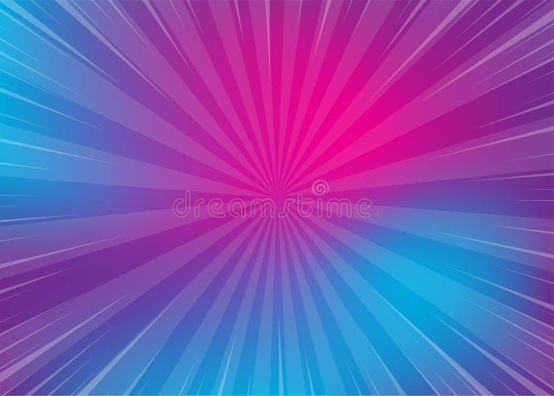Neon Pop Art Comics Gradient Radial Background Stock Vector ...