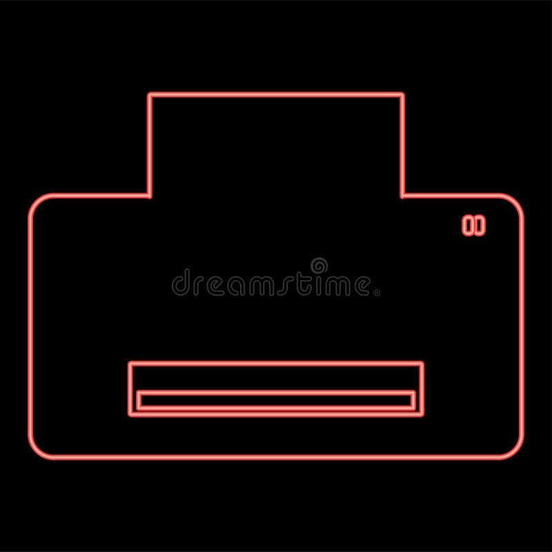 Neon Printer Stock Illustrations – 1,242 Neon Printer Stock ...