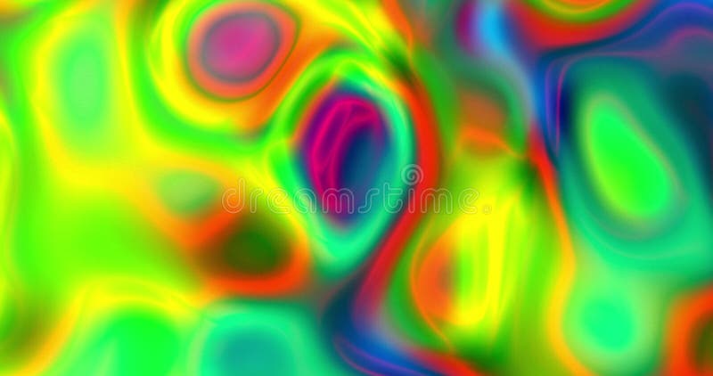 Neon, Psychedelic Motion and Abstract Background with Wave Movement ...