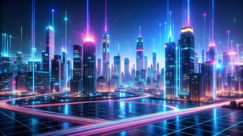 Neon Pulse: a Symphony of Digital Flows in the City of Tomorrow AI ...