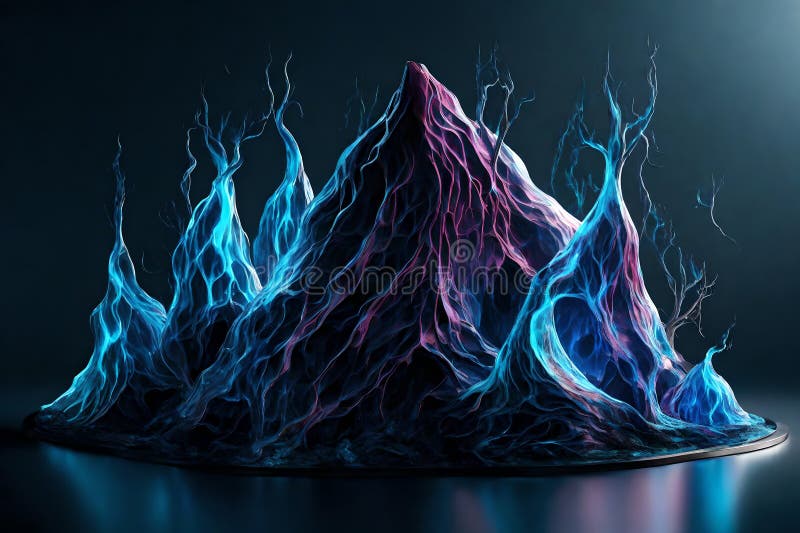 Neon Punk Eruption: a Futuristic Splash of Nano Technological ...