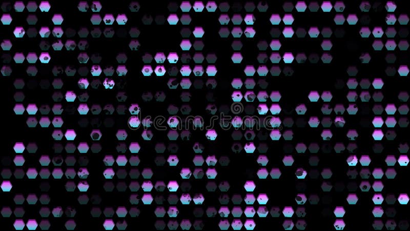 Neon Purple Abstract Graphic Pattern with Hexagon Shaped Holes Stock ...