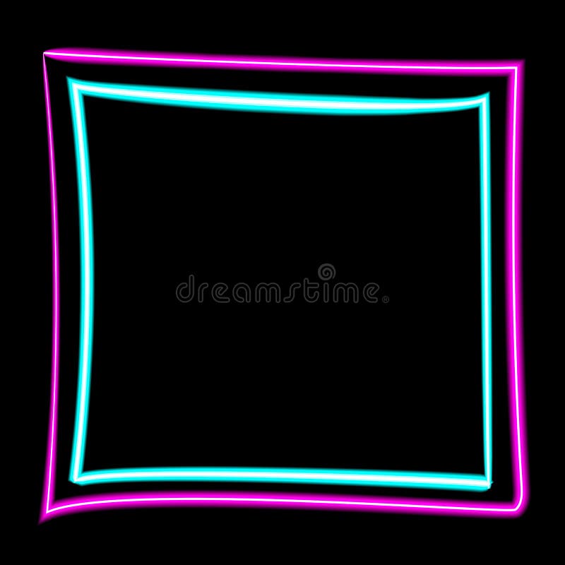 Neon Purple and Blue Square Black Background. Vector EPS 10 Stock ...
