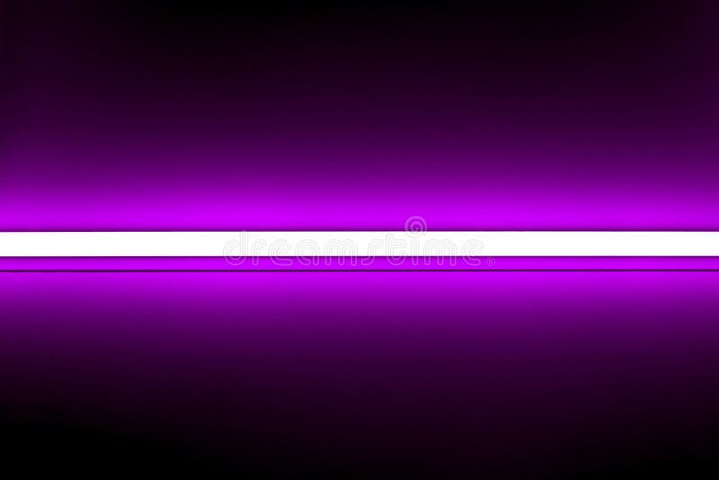 Neon Purple Lights, Abstract Background, Glowing Horizontal Line Stock ...