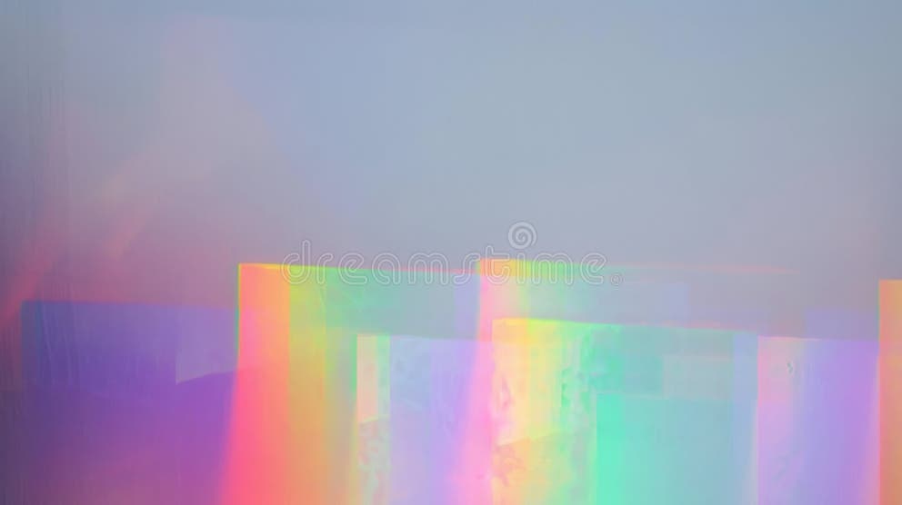 Neon Rainbow Gradient Light Effect on White Wall, Holographic ...