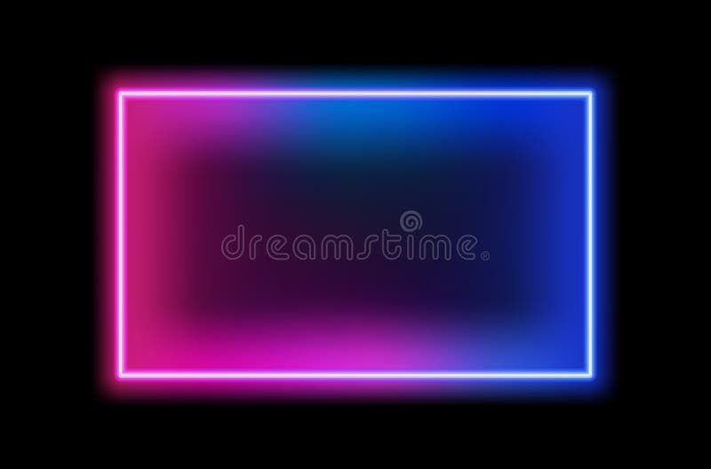 Neon frame stock vector. Illustration of retro, club - 247173971