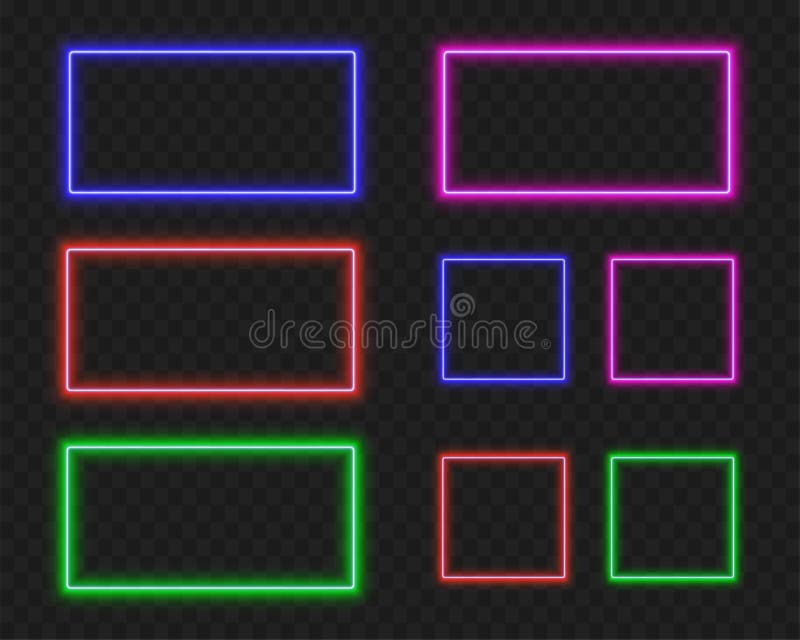 Vector Neon Square Frame Stock Illustrations – 14,462 Vector Neon ...