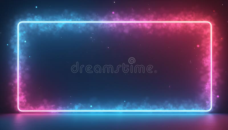 Streaming Overlay Frame with Translucent Rounded Corners and RGB Light ...