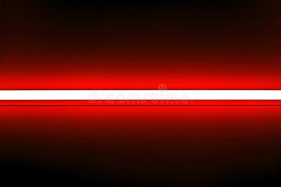 Neon Red Lights, Glowing Horizontal Line Stock Illustration ...