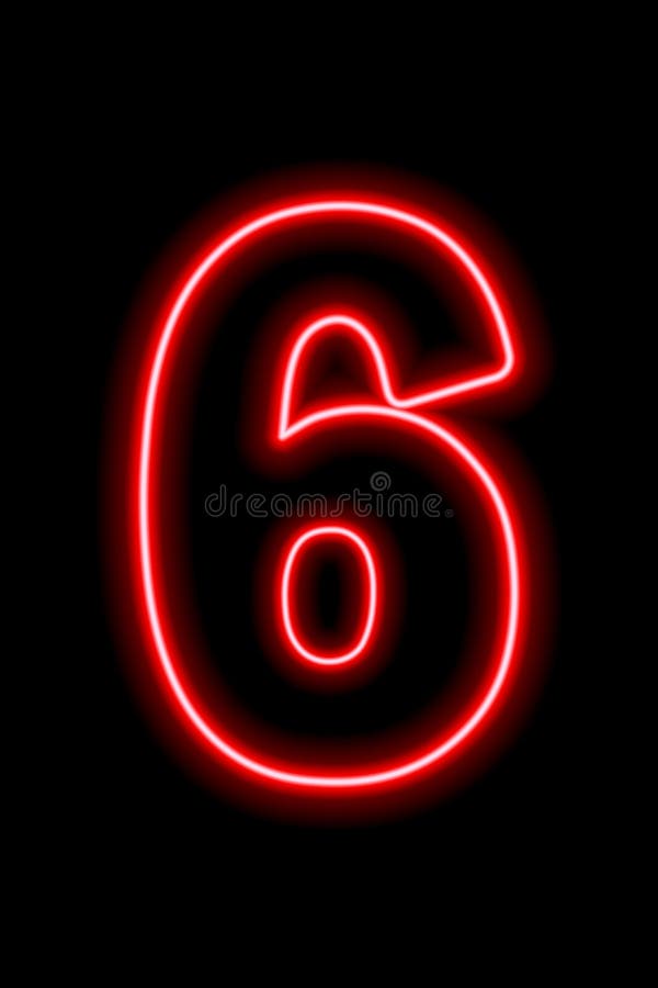 Neon Numbers Red Stock Illustrations – 4,506 Neon Numbers Red Stock ...