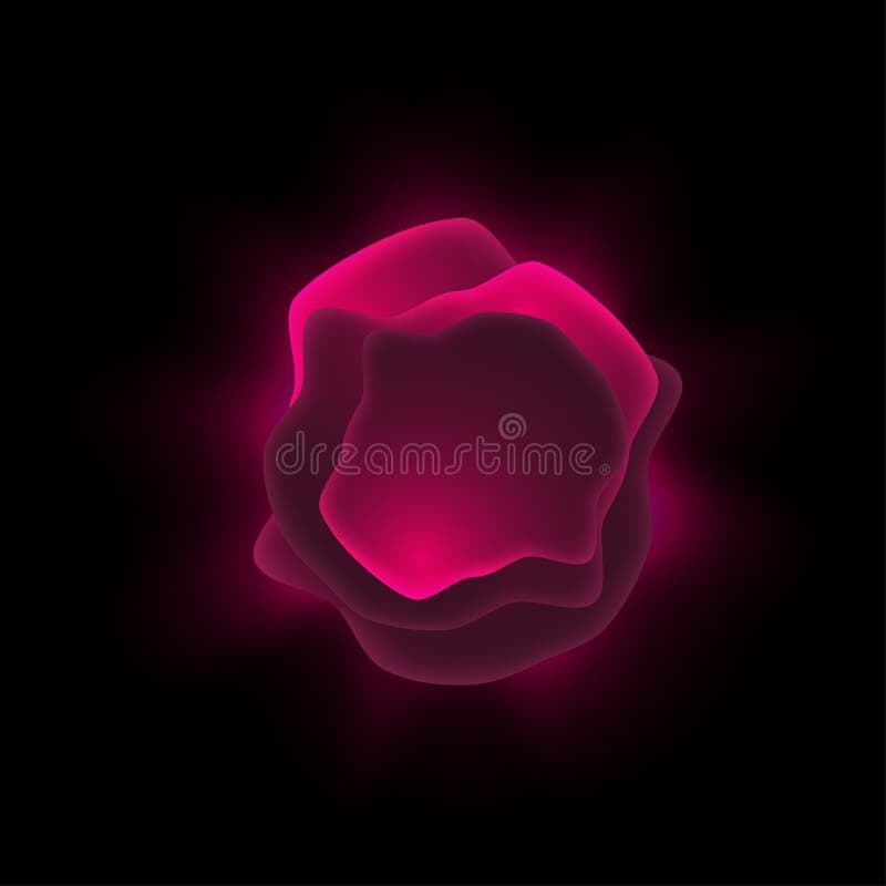 Neon red roughen blob stock illustration. Illustration of graphic ...