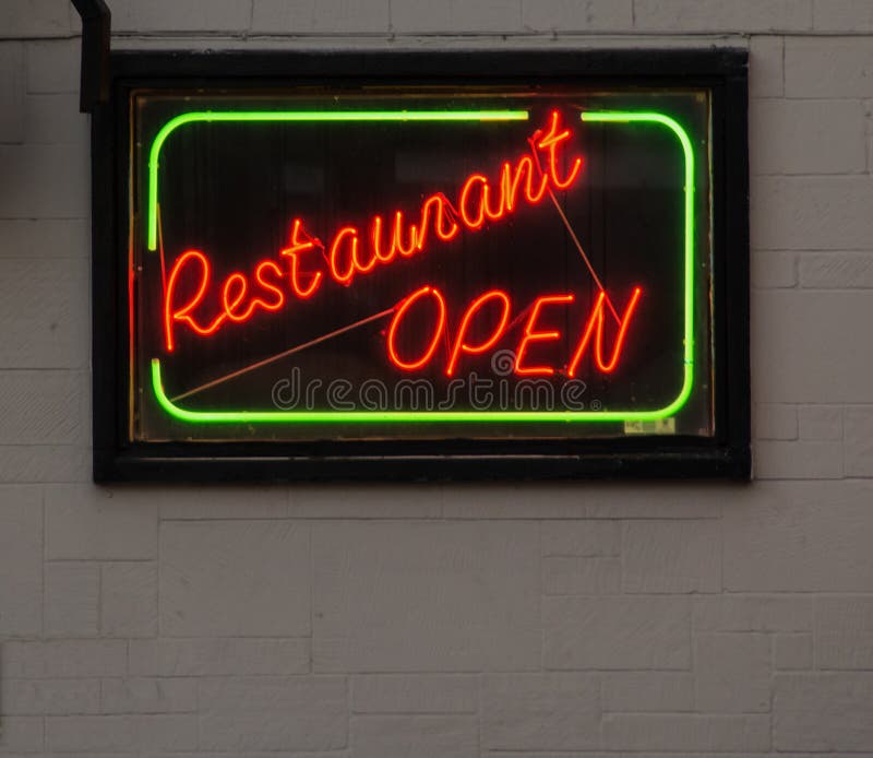 Restaurant is Open Sign stock image. Image of bistro - 16010523