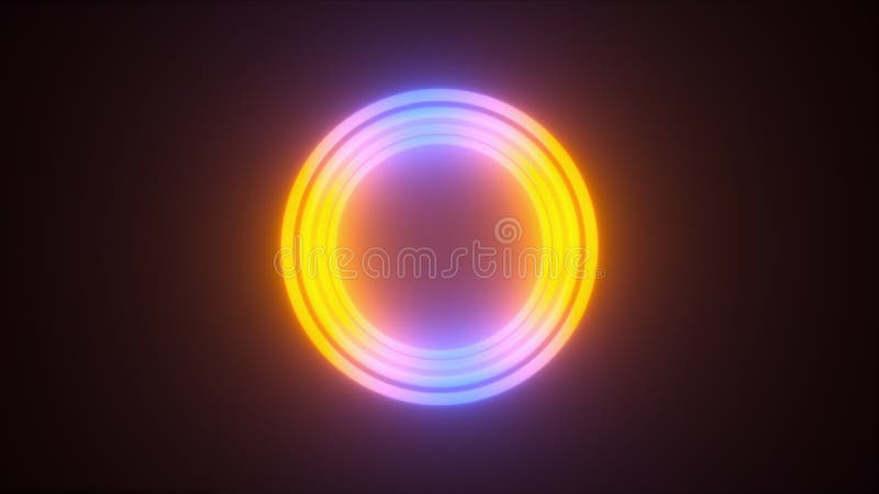 Neon rings stock illustration. Illustration of flare - 256081806