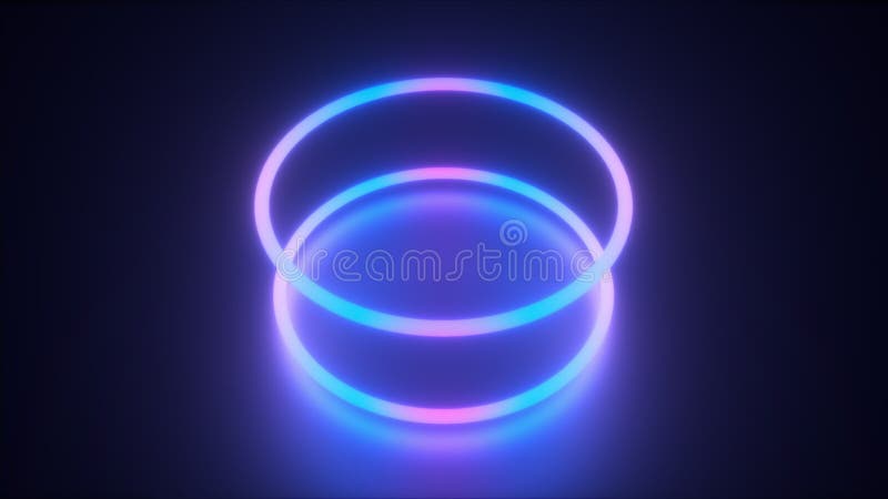 Neon rings stock illustration. Illustration of glow - 256081821