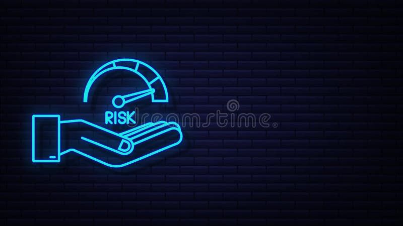 Neon Risk Icon on Speedometer in Hands. High Risk Meter Stock Video ... Neon Risk Icon on Speedometer in Hands. High Risk Meter Stock Video ...