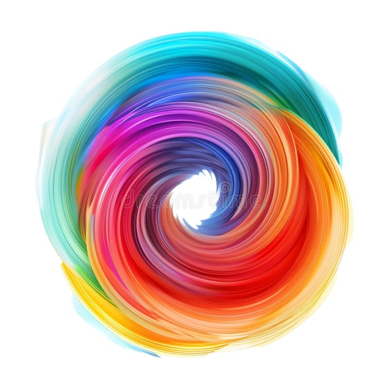 Neon Round Circle on Transparent Background - Ai Generated Stock ...