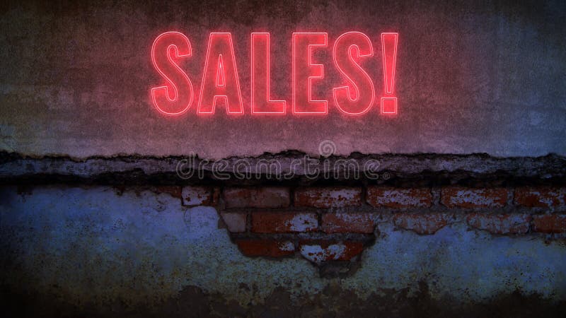 Neon SALES! sign stock image. Image of offering, sale - 175115643