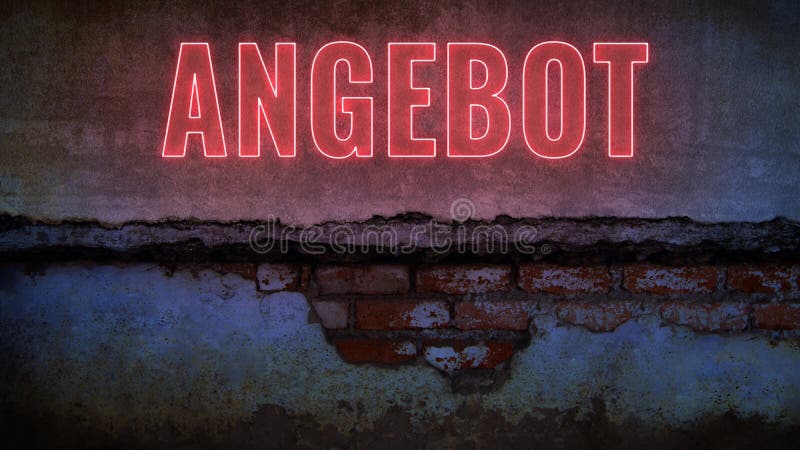 Neon SALES! sign in German stock image. Image of internet - 175117691