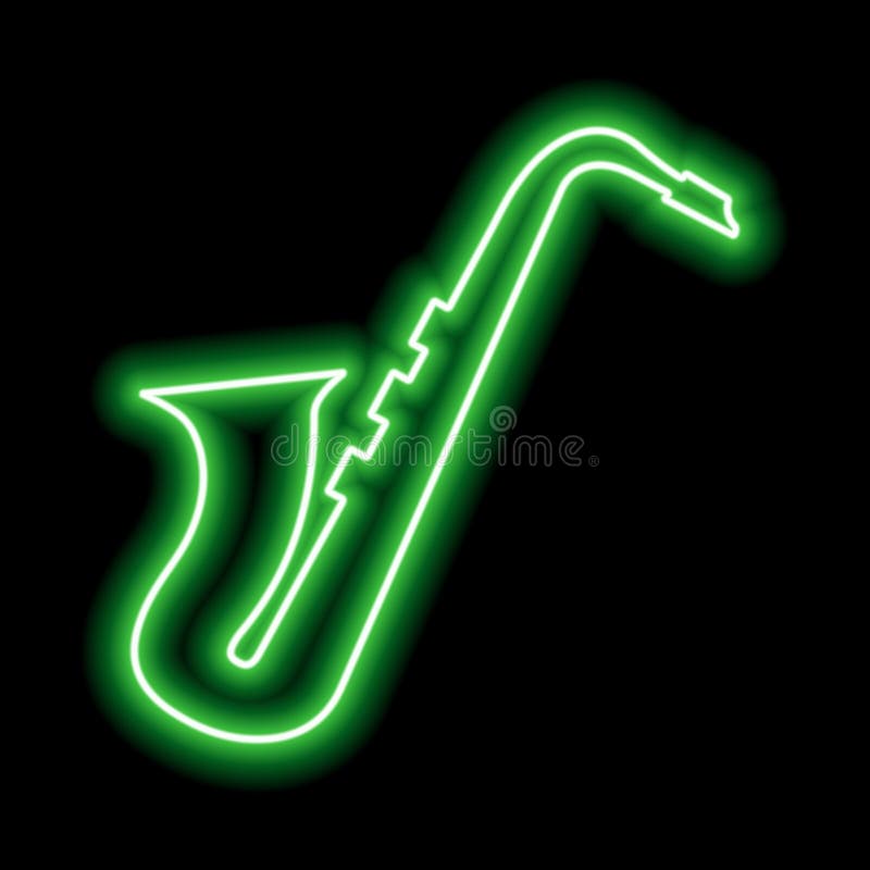 Lime Green Saxophone