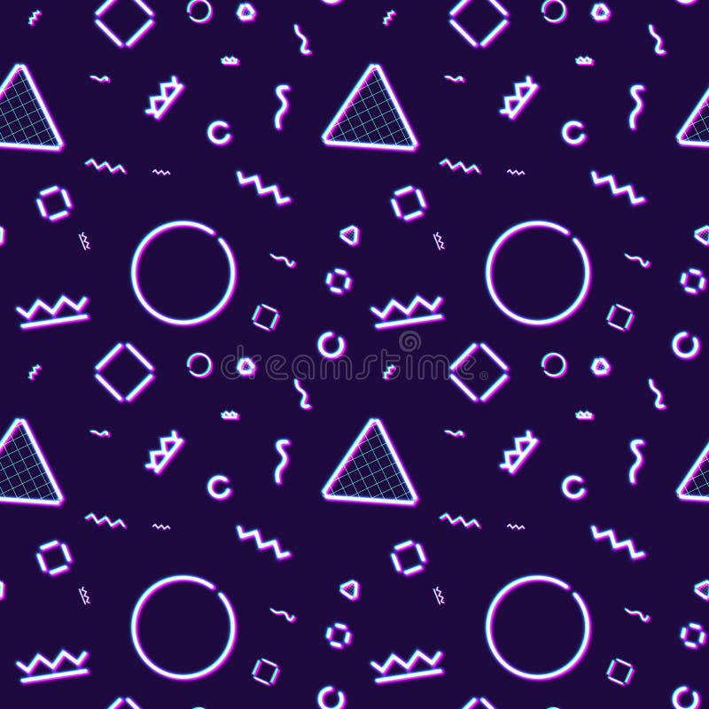 80s Neon Pattern Stock Illustrations – 24,825 80s Neon Pattern Stock ...