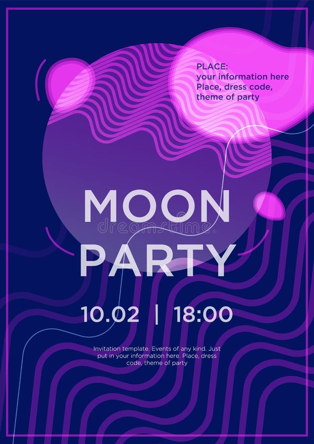 Neon Set, Invitation Cards. with Neon Lines and Place for Text Stock ...